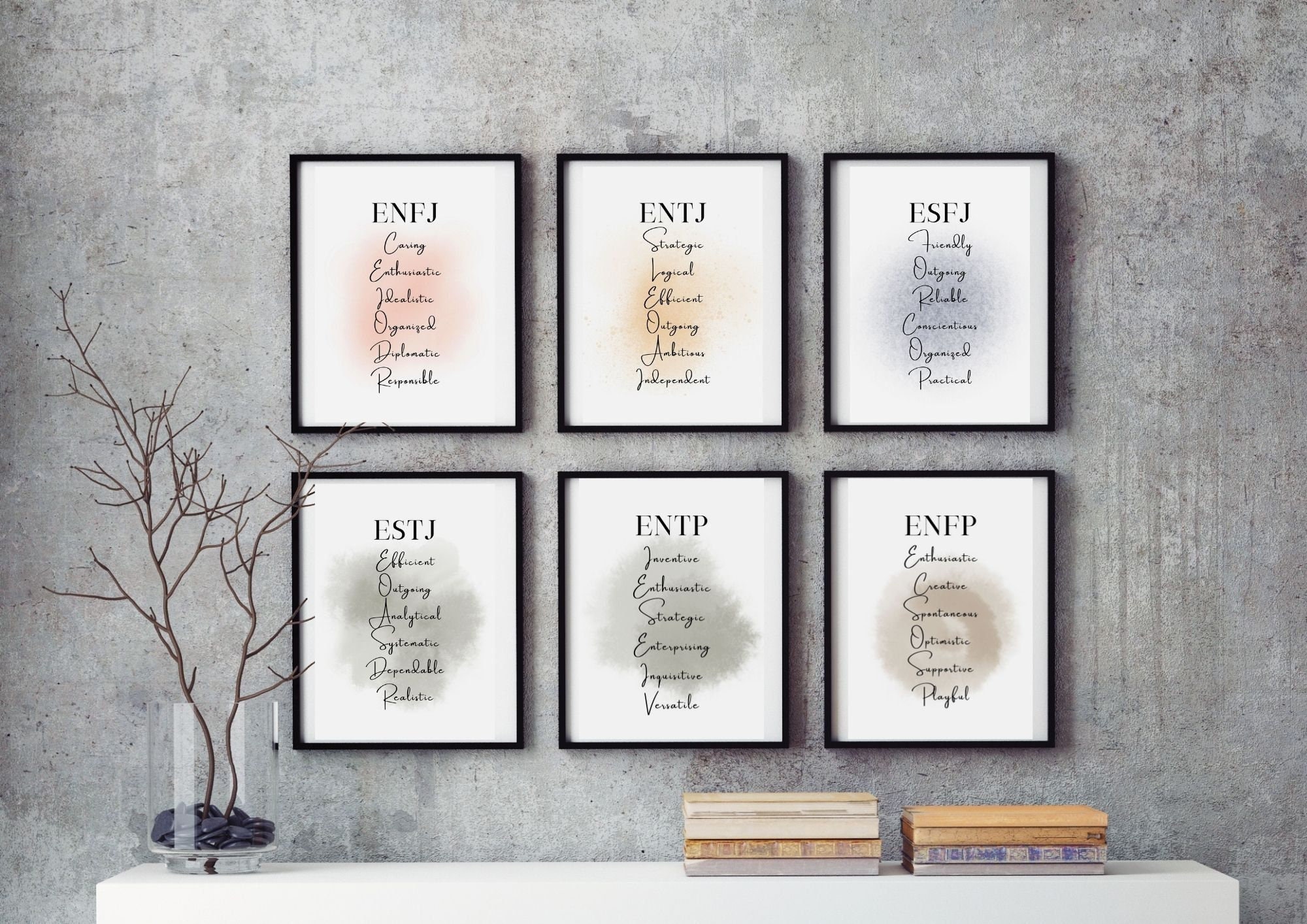 MBTI Printable Bundle 16 MBTI Print Set Printable MBTI Wall | Etsy