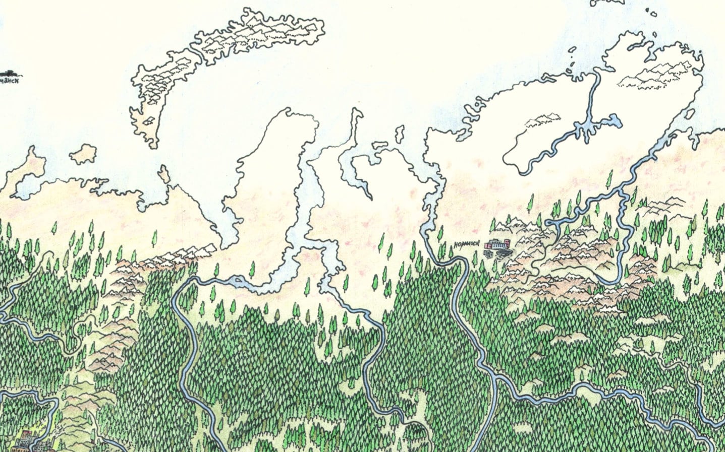 Custom Hand Drawn Fantasy Map / Dnd Commission - Etsy