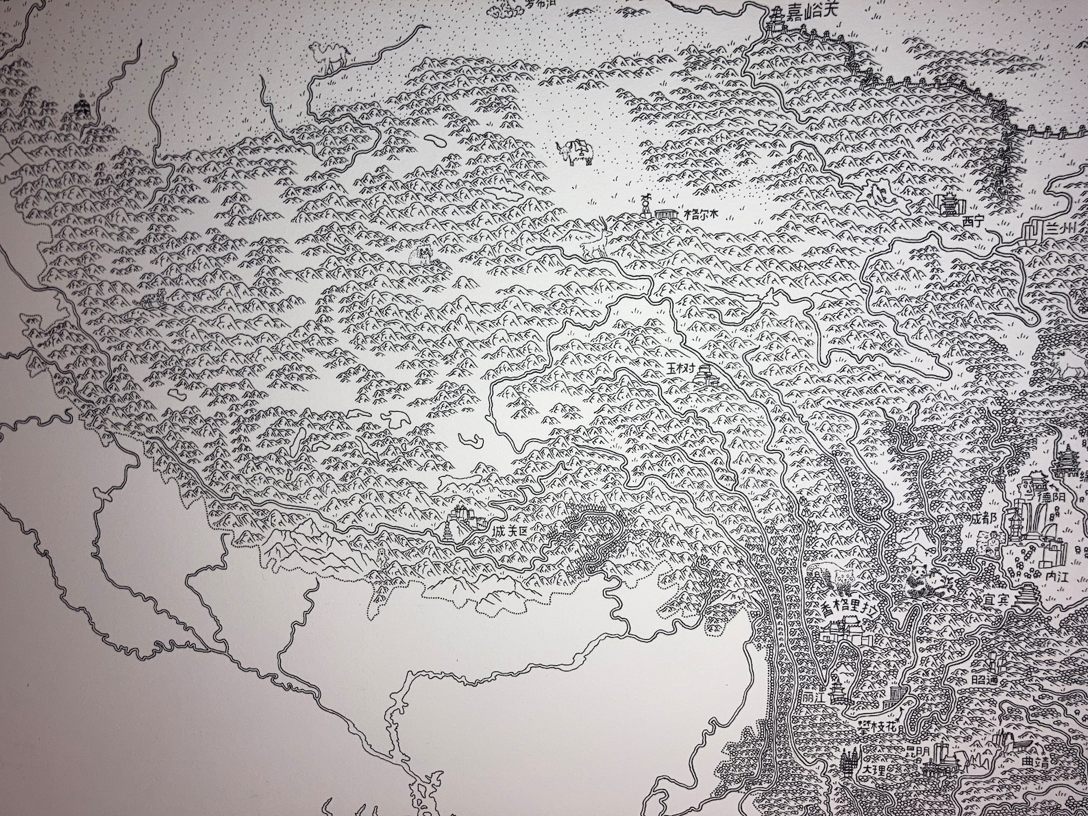 China - Fantasy-style Map - Etsy