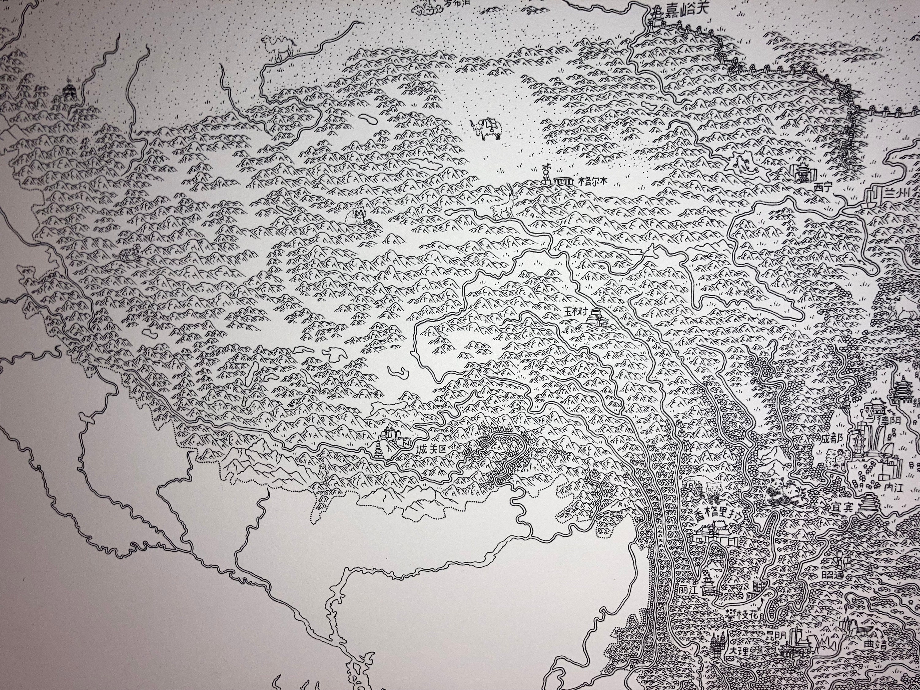 China - Fantasy-style Map - Etsy