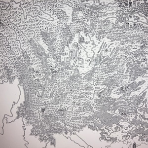 China - Fantasy-style Map - Etsy