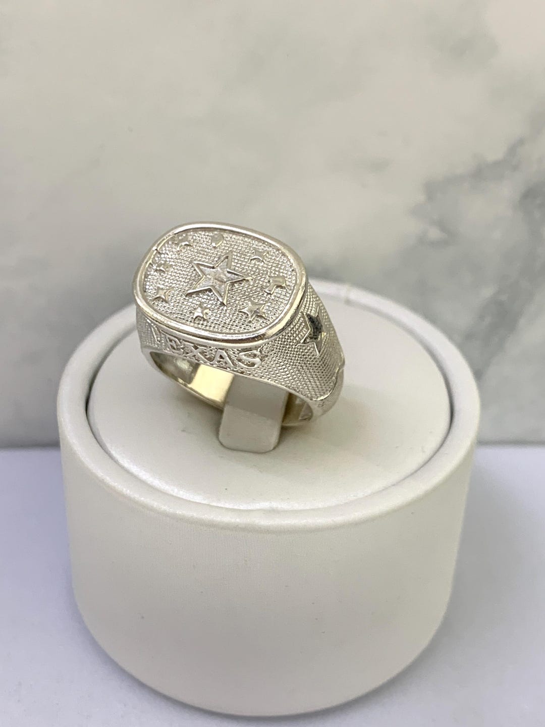 925 Sterling Silver Solid Texas State Shape Ring Gift for Him and Her ...