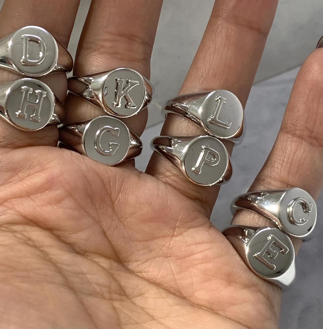 Initial Solid Sterling 925 Genuine Silver Letter Alphabet Italian ...