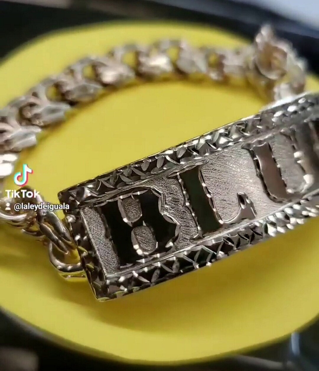 Solid Custom Chino Link 925 Italian Sterling Silver Personalized ...