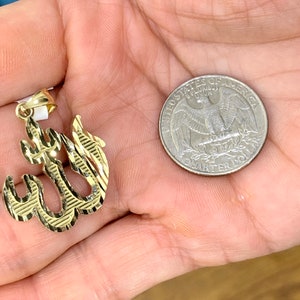 10K Solid Yellow Gold Allah Islamic Muslim Charm Pendant Religious ...