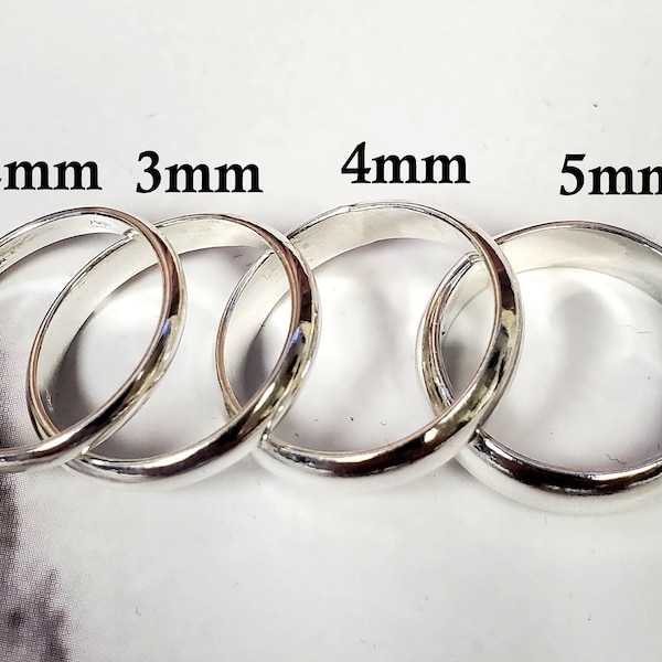 Sterling Silver Band - Etsy