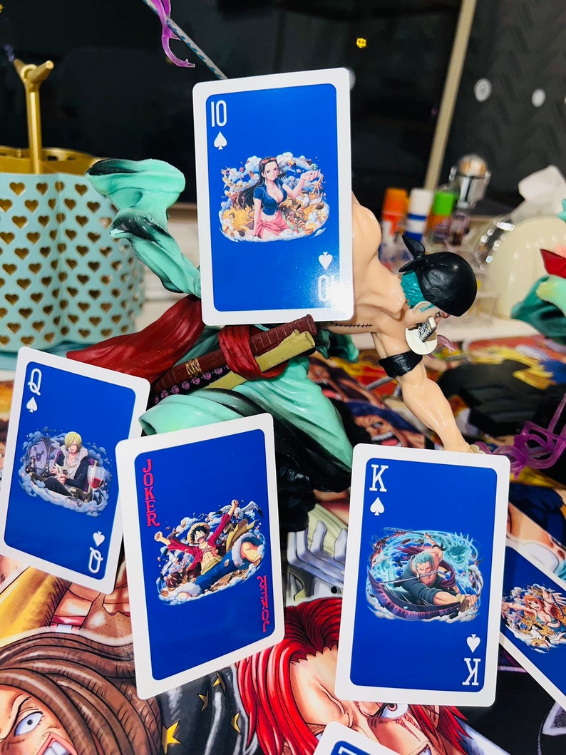 Anime Pirate Playing Cards, Straw Hat Deck 54 Unique Designs, Japanese ...