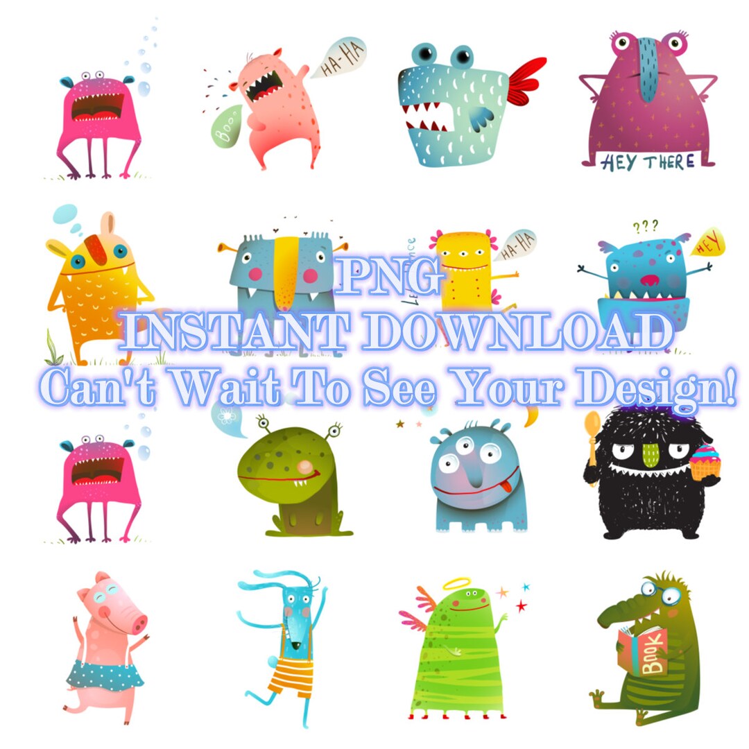 INSTANT Download. Monsters Cut Files.personal and Commercial Use - Etsy