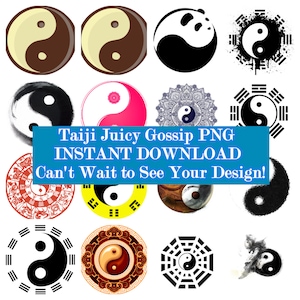 101 Bagua & Taiji PNG Clipart | Taoist Symbols for Designers, Memes ...
