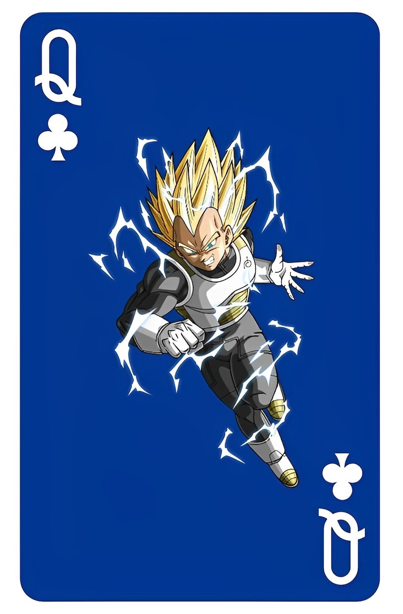 Anime Warrior Playing Cards, Super Saiyan Poker Deck, 54 Unique Cards ...