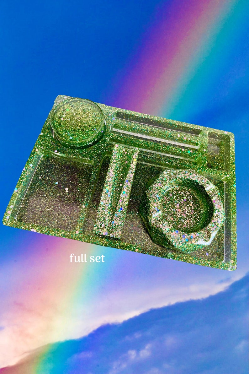 Resin Rolling Tray Set or Individual Pieces, Grinder, Ashtray, Rolling ...