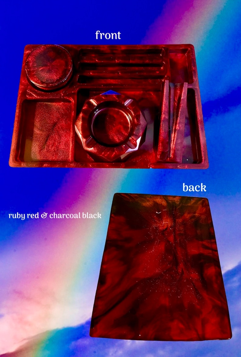Resin Rolling Tray Set or Individual Pieces, Grinder, Ashtray, Rolling ...
