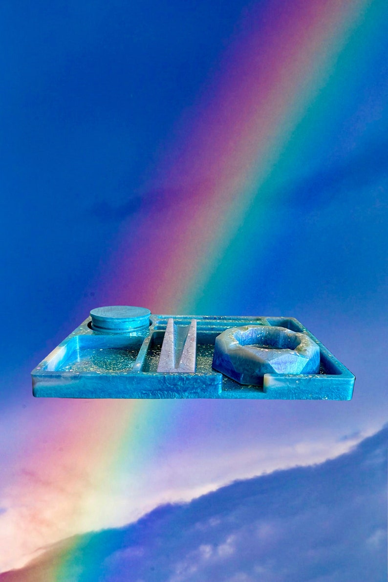 Resin Rolling Tray Set or Individual Pieces, Grinder, Ashtray, Rolling ...