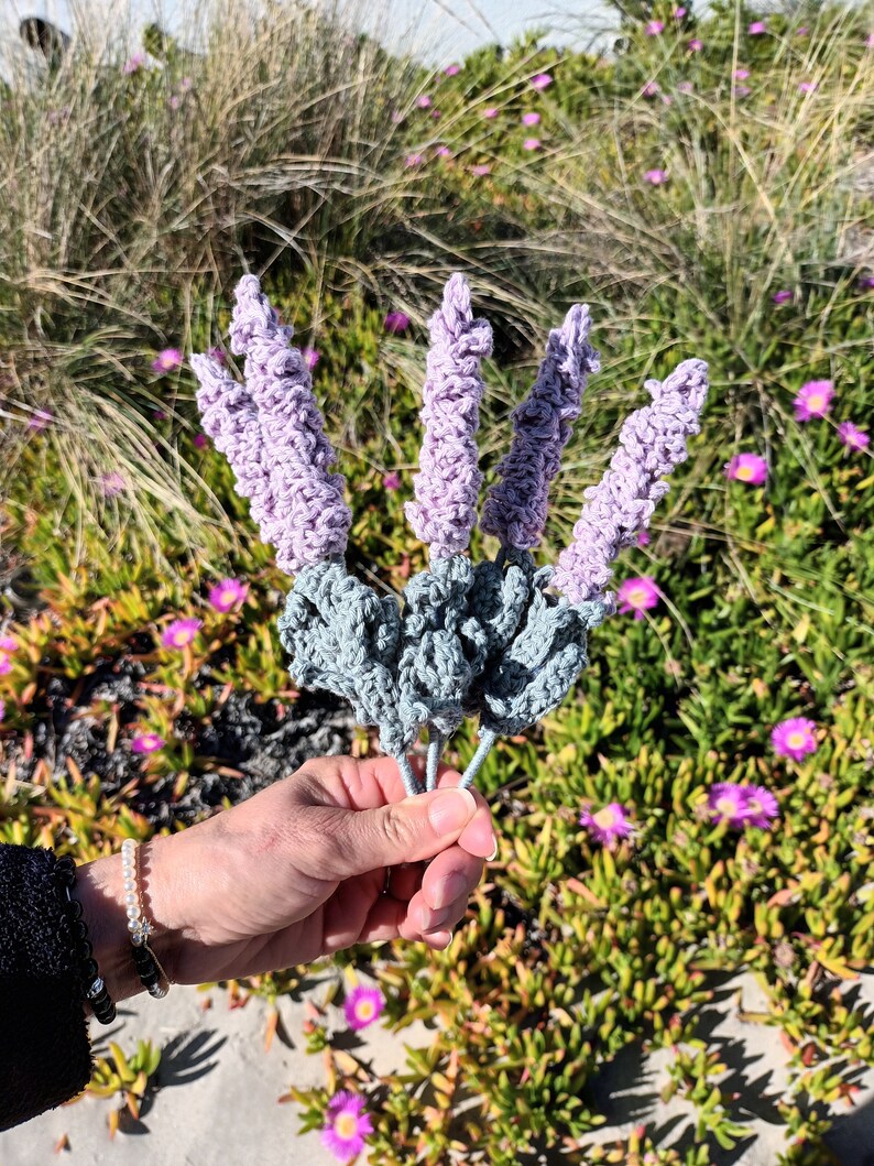 Bouquet of Crochet Lavender Its Fragrance - Etsy