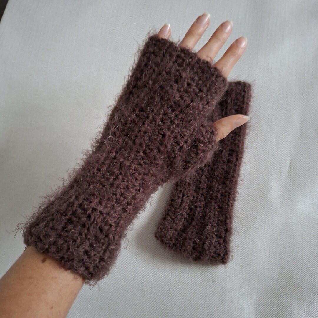 Soft and Colorful Crocheted Mittens - Handmade in France - Etsy