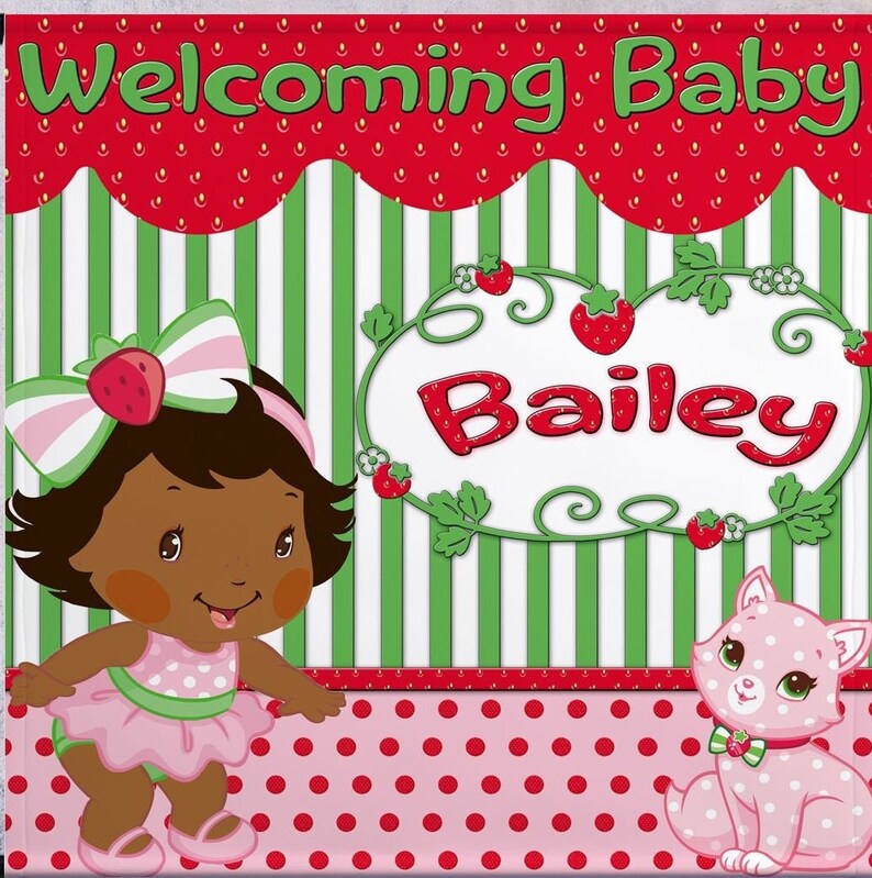 Strawberry Shortcake Baby Shower Backdrop | Etsy