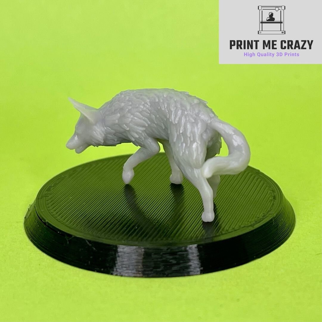 32mm Fox Miniature, Resin 3D Printed Animal - Etsy