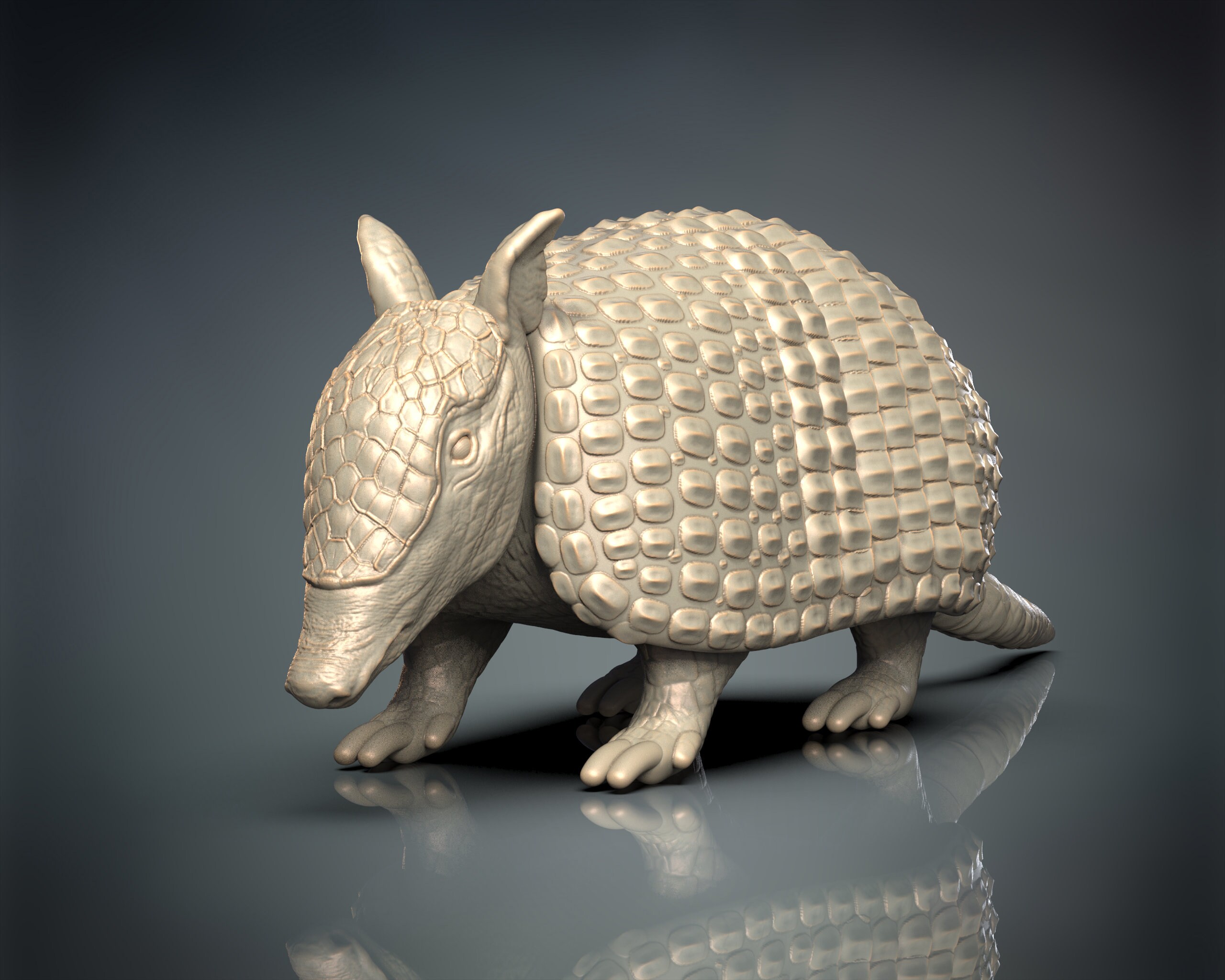 32mm Armadillo Miniature, Resin 3D Printed Animal - Etsy