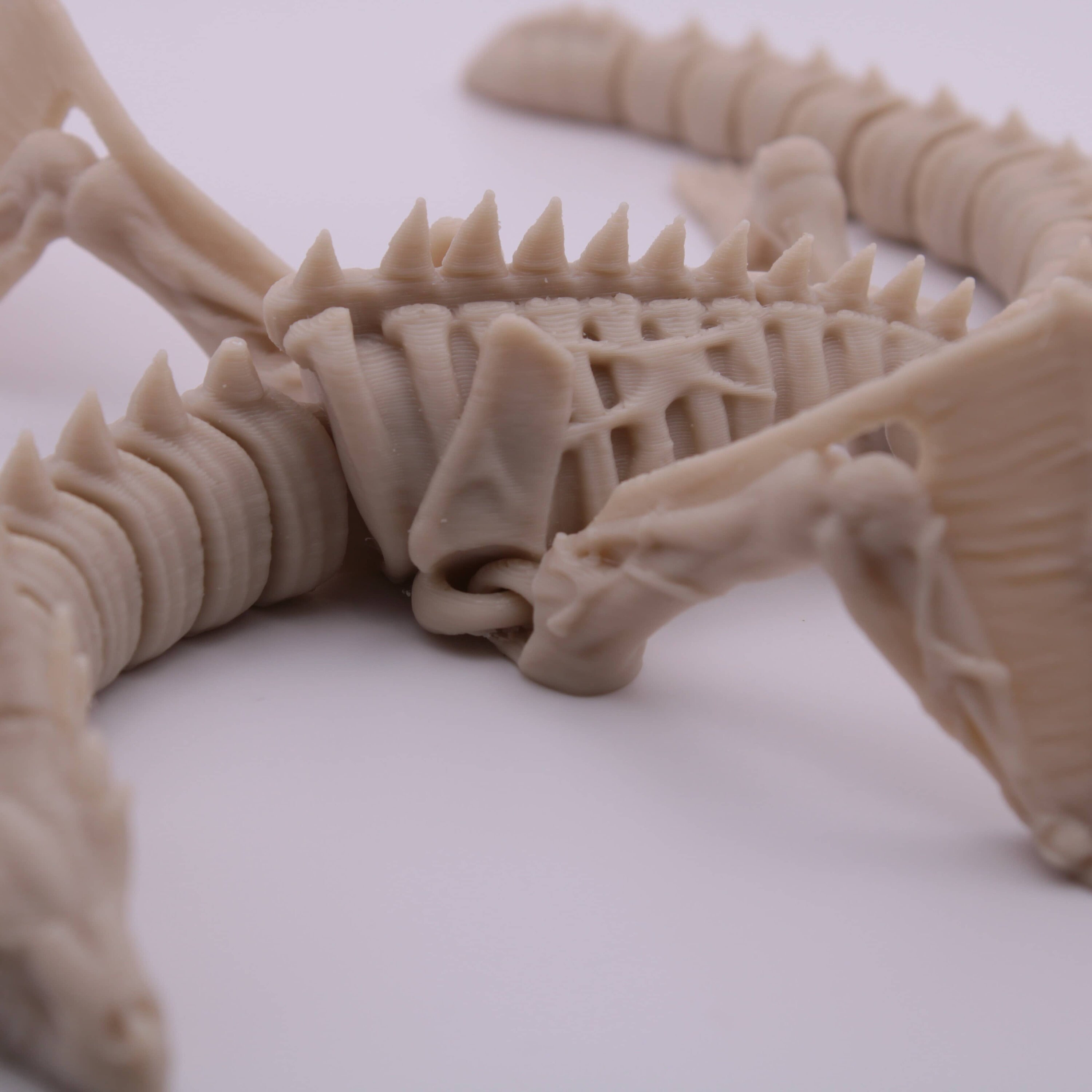 Articulated Bone Dragon, 3D Printed Flexible Dragon - Etsy