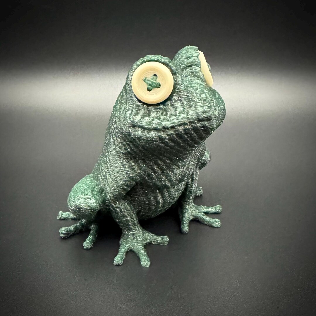 Button-eyed Frog Figure - Etsy