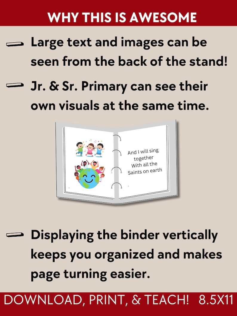 Because Flip Chart | Primary Christmas & Easter Song | Shawna Edwards ...