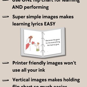 Because Flip Chart | Primary Christmas & Easter Song | Shawna Edwards ...