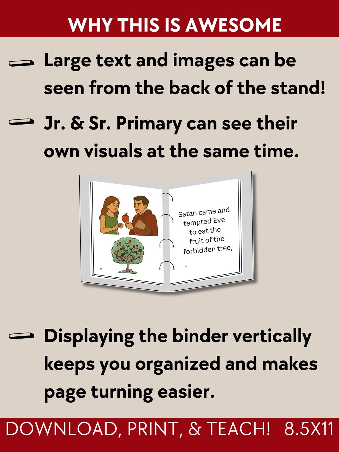 Adam and Eve | Shawna Edwards Old Testament Primary Song Flip Chart - Etsy