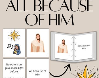 All Because of Him Flip Chart | Primary Christmas Song | Shawna Edwards ...