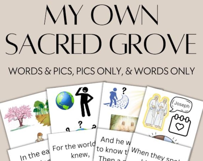 My Own Sacred Grove Flip Chart: LDS Primary Singing Time Visuals (PDF ...