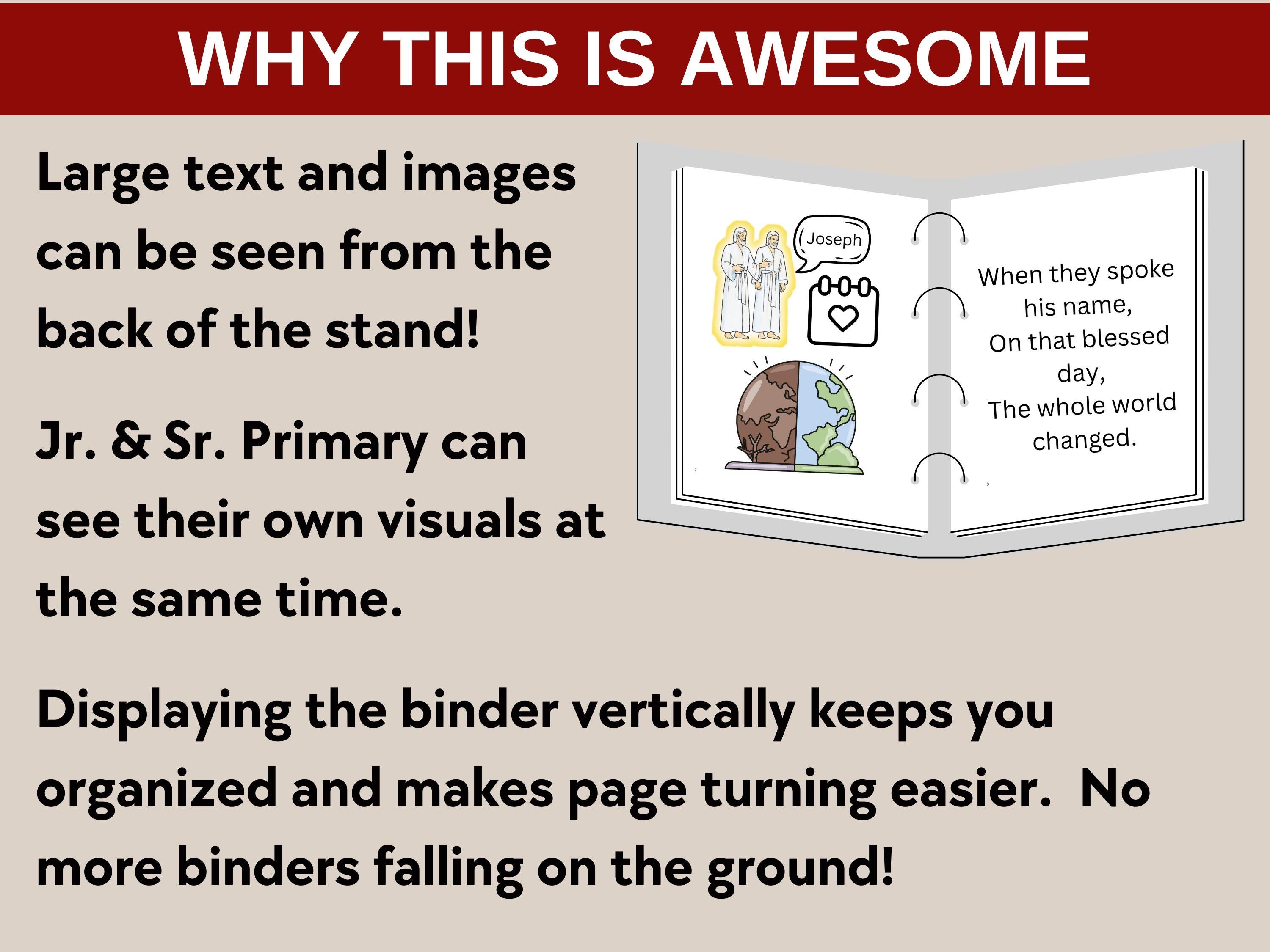 My Own Sacred Grove Flip Chart: LDS Primary Singing Time Visuals (PDF ...