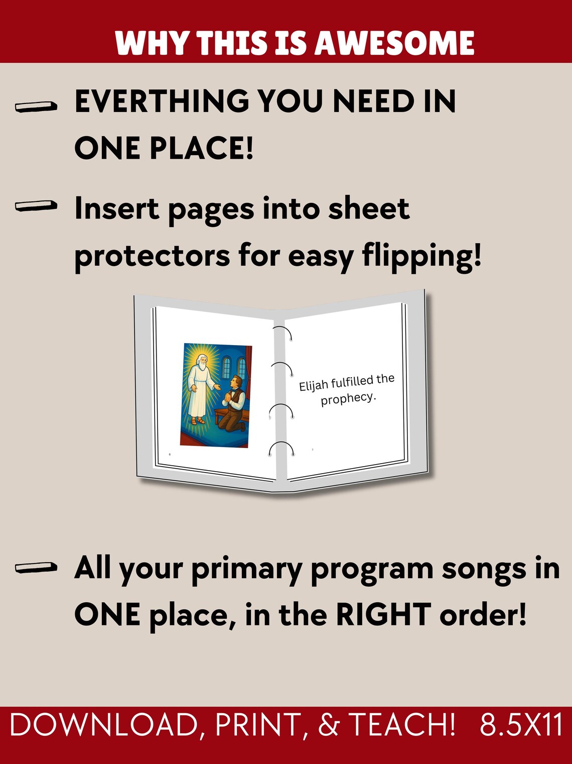 2026 Old Testament Songs | LDS Primary Singing Time Flip Chart Bundle ...