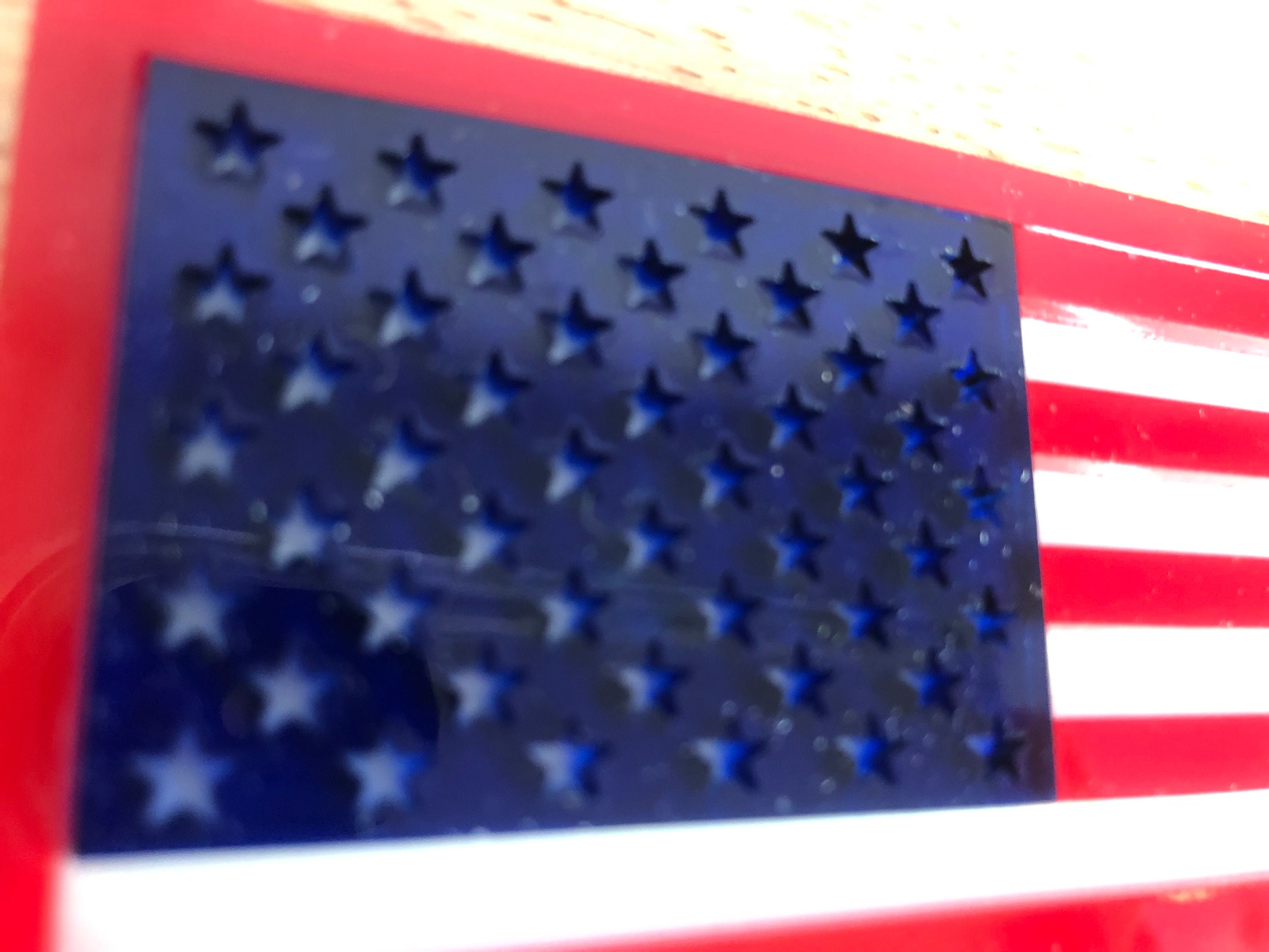Traditional Layered Acrylic American Desk Flag - Etsy