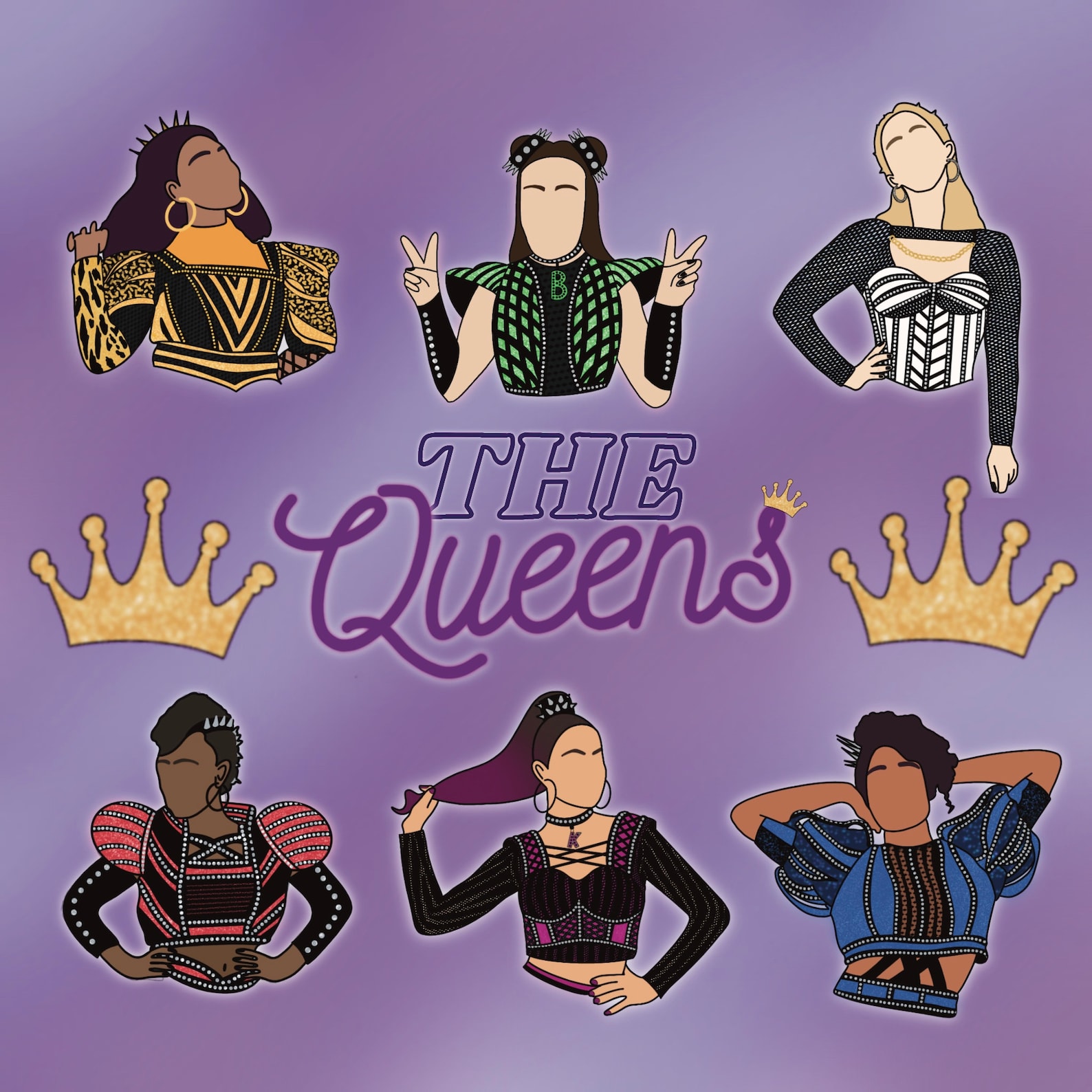 Six the Musical Sticker Pack - Etsy