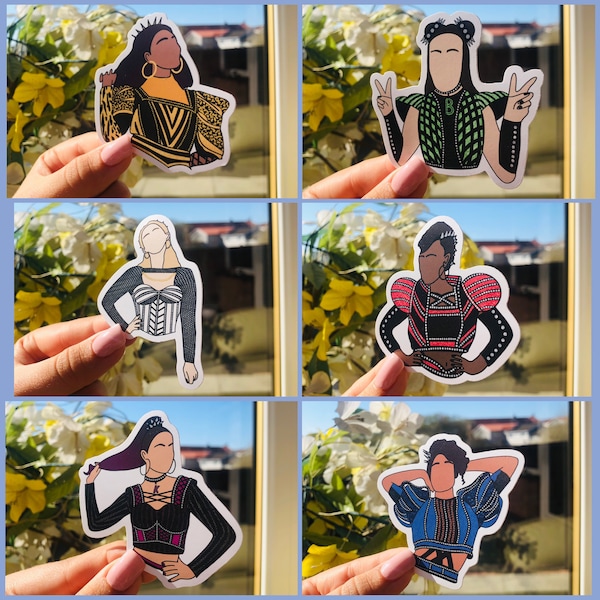 Six the Musical Stickers - Etsy