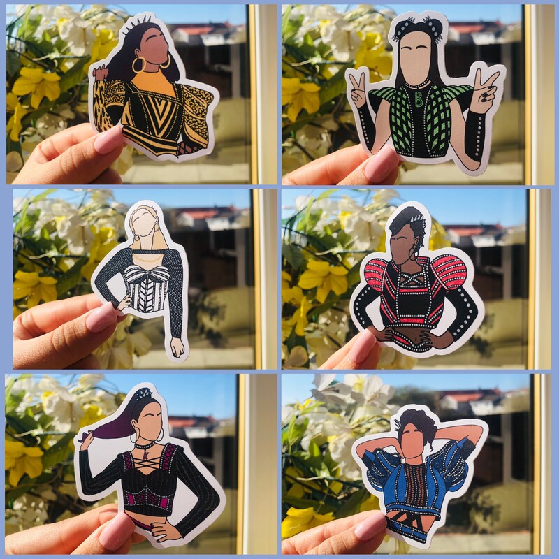 Six the Musical Stickers - Etsy