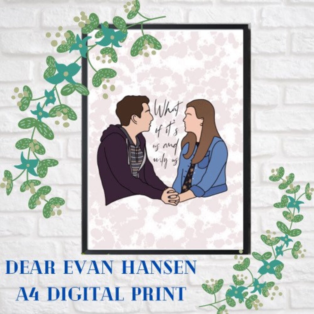 Printable - Dear Evan Hansen - Only Us - A4 Digital Art Print Instant ...
