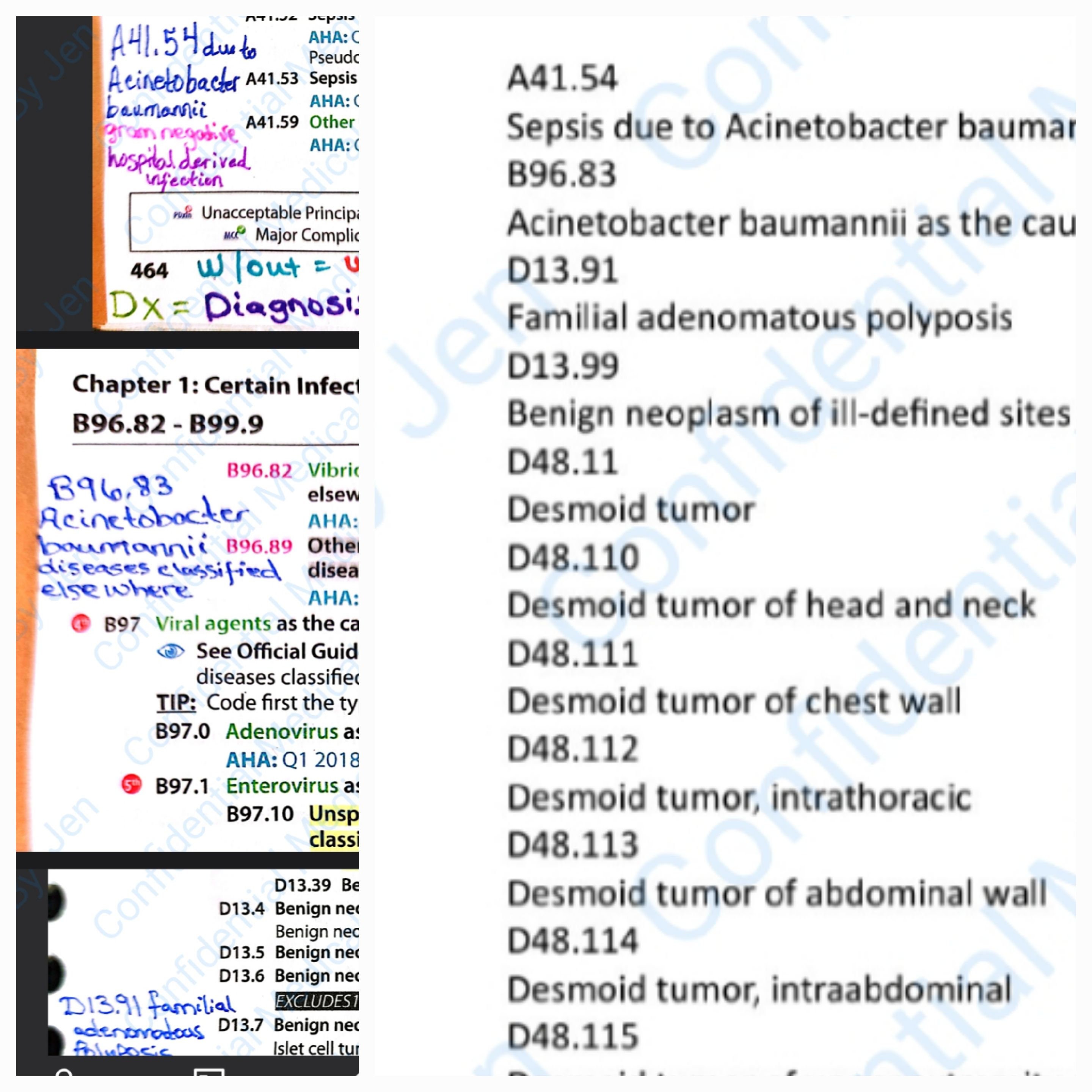Turn 2023 ICD10 CM Book Into a 2024 Book With Typed List Handwritten ...