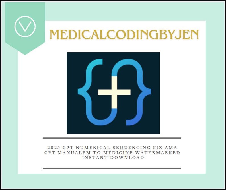 2025 Cpt Numerical Sequencing Fix Em To Medicine Watermarked Instant