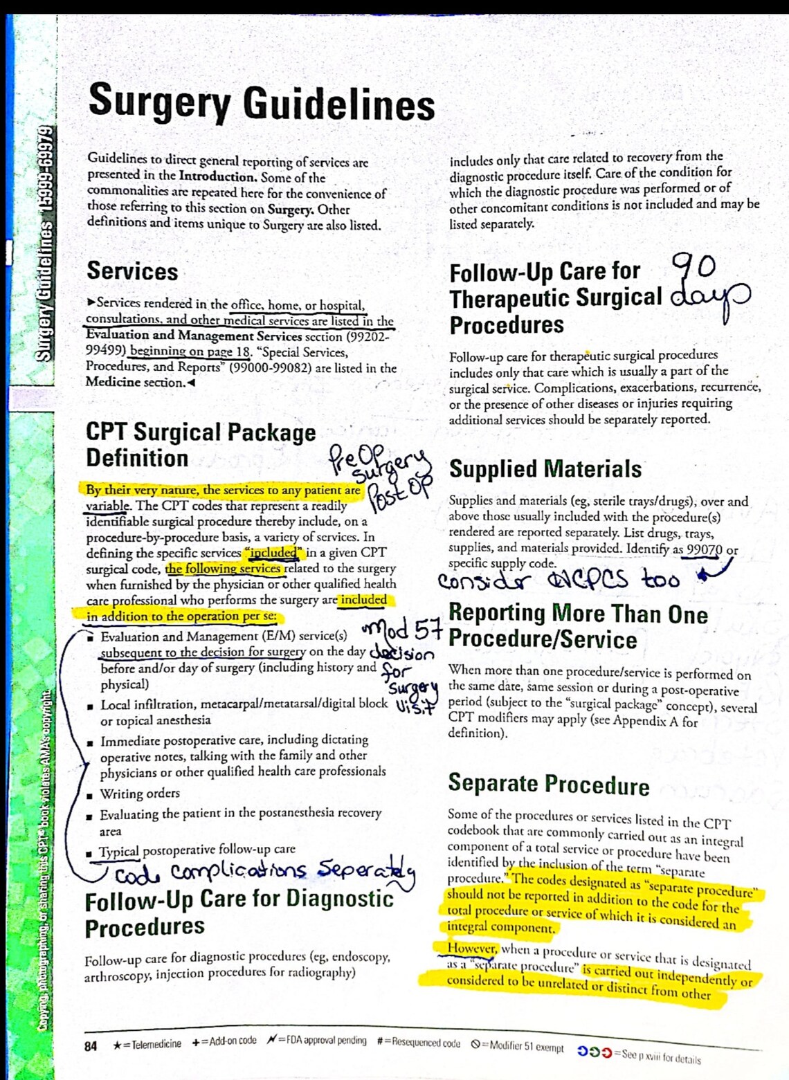 2021 Cpt Surgery Integumentary Guide Notes For Cpc Exam Etsy