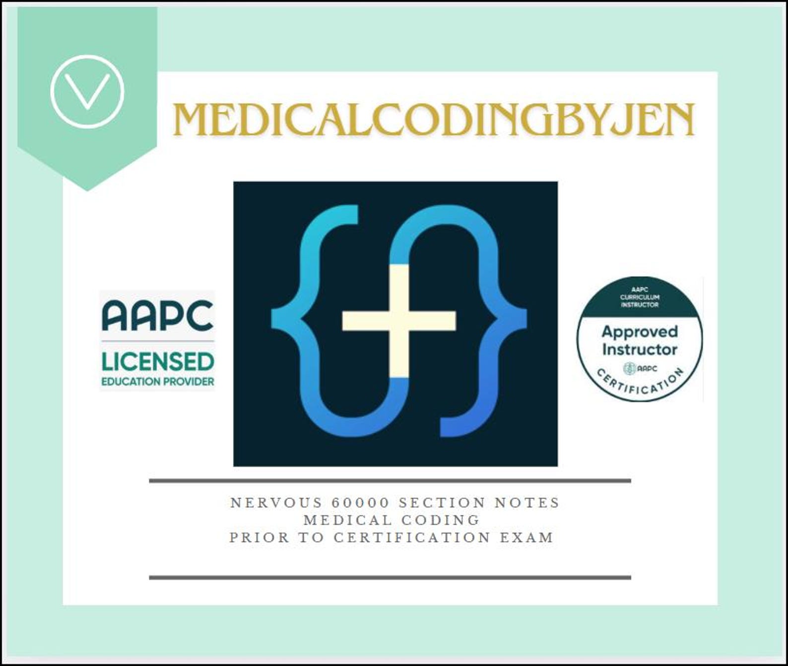 Nervous System Section Medical Coding Billing Notes 41 Pages Instant ...