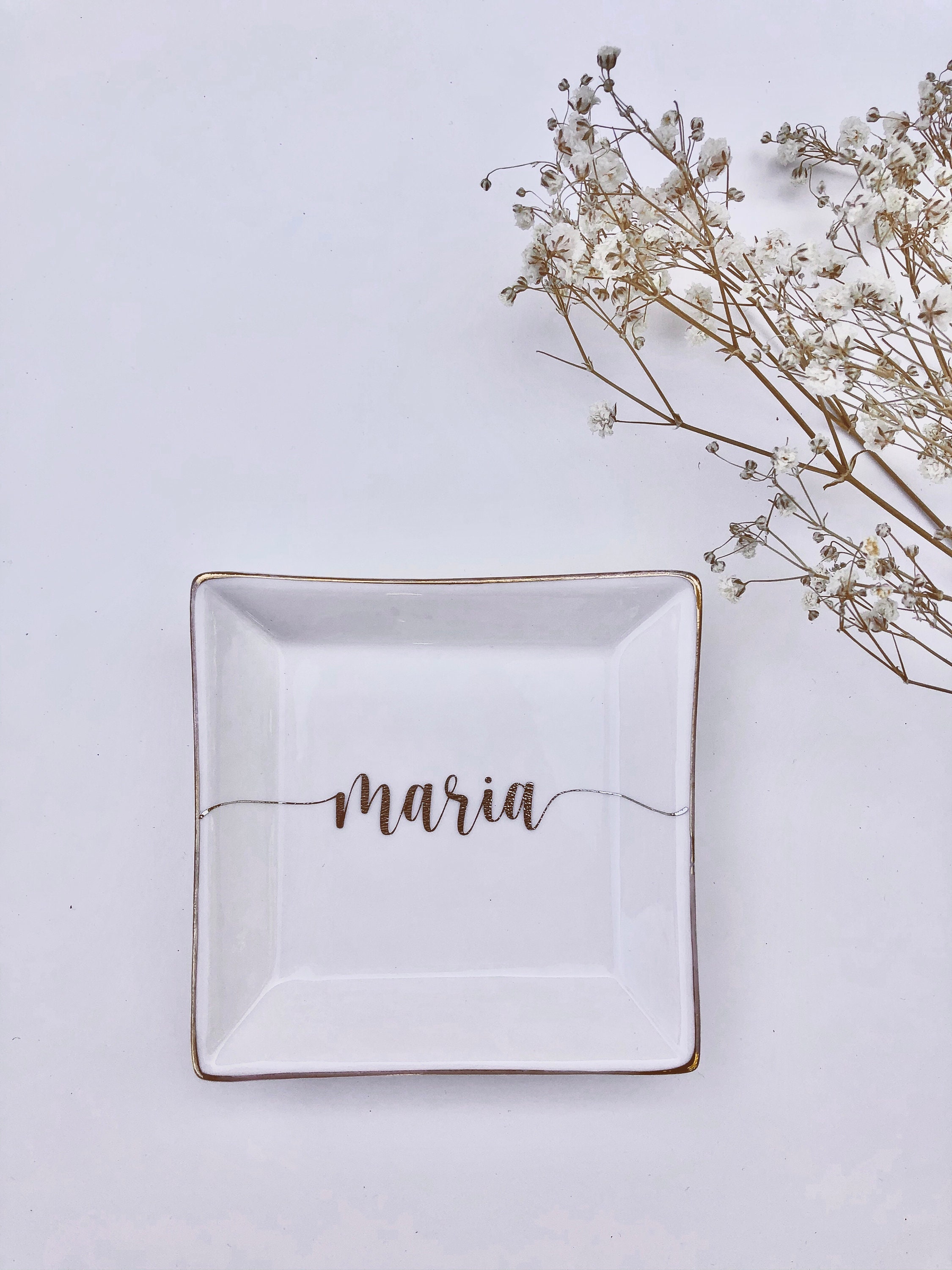 Custom Ceramic Ring Dish Personalized Trinket Dish - Etsy