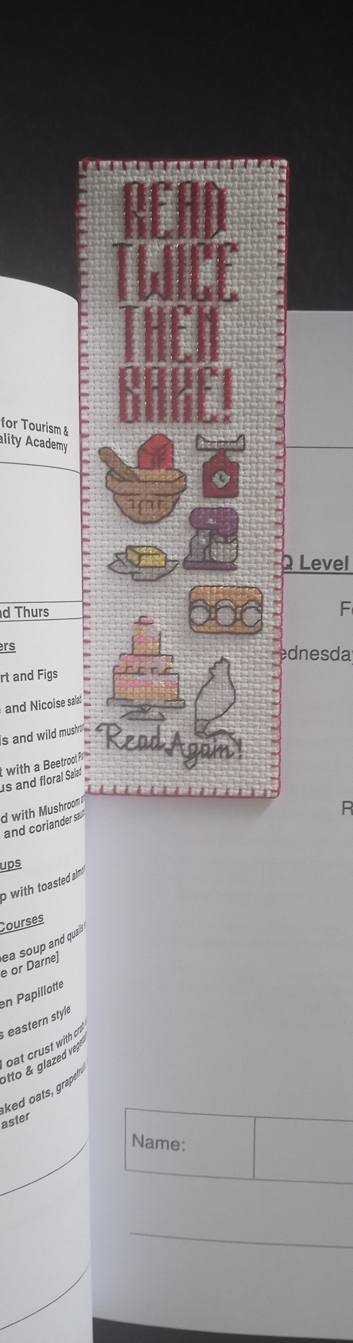 Baking Bookmark Pattern - Etsy