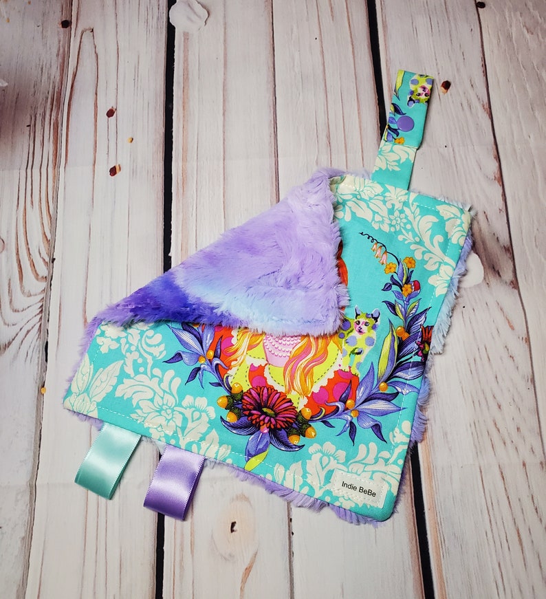 Crinkle Lovey, Alice in Wonderland, Paci Holder, Mini Lovey, Paci ...