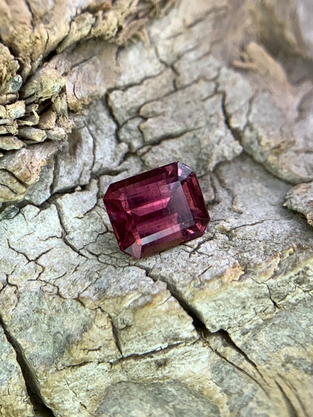 Pinkish Red Tourmaline: Octagon Cut African Gemstone, 0.61 Carat - Etsy