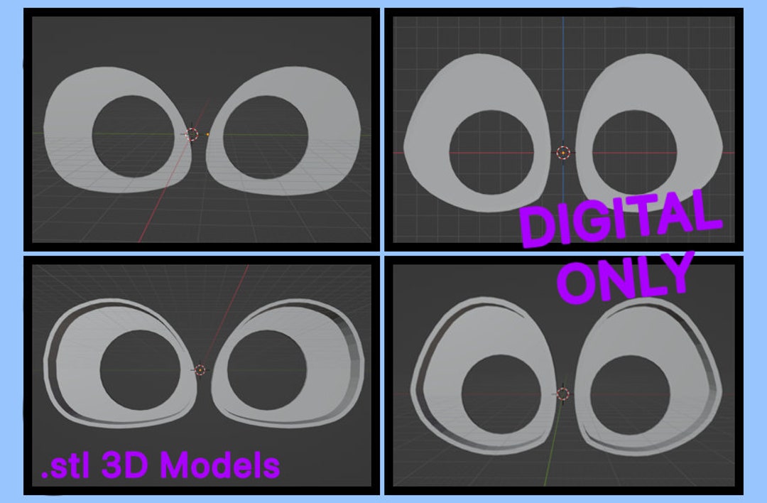 Toony Fursuit Eyes 4 Variations Follow-me Eyes Flat 2D - Etsy