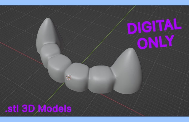 Toony Fursuit Lower Teeth STL File 3D Model - Etsy