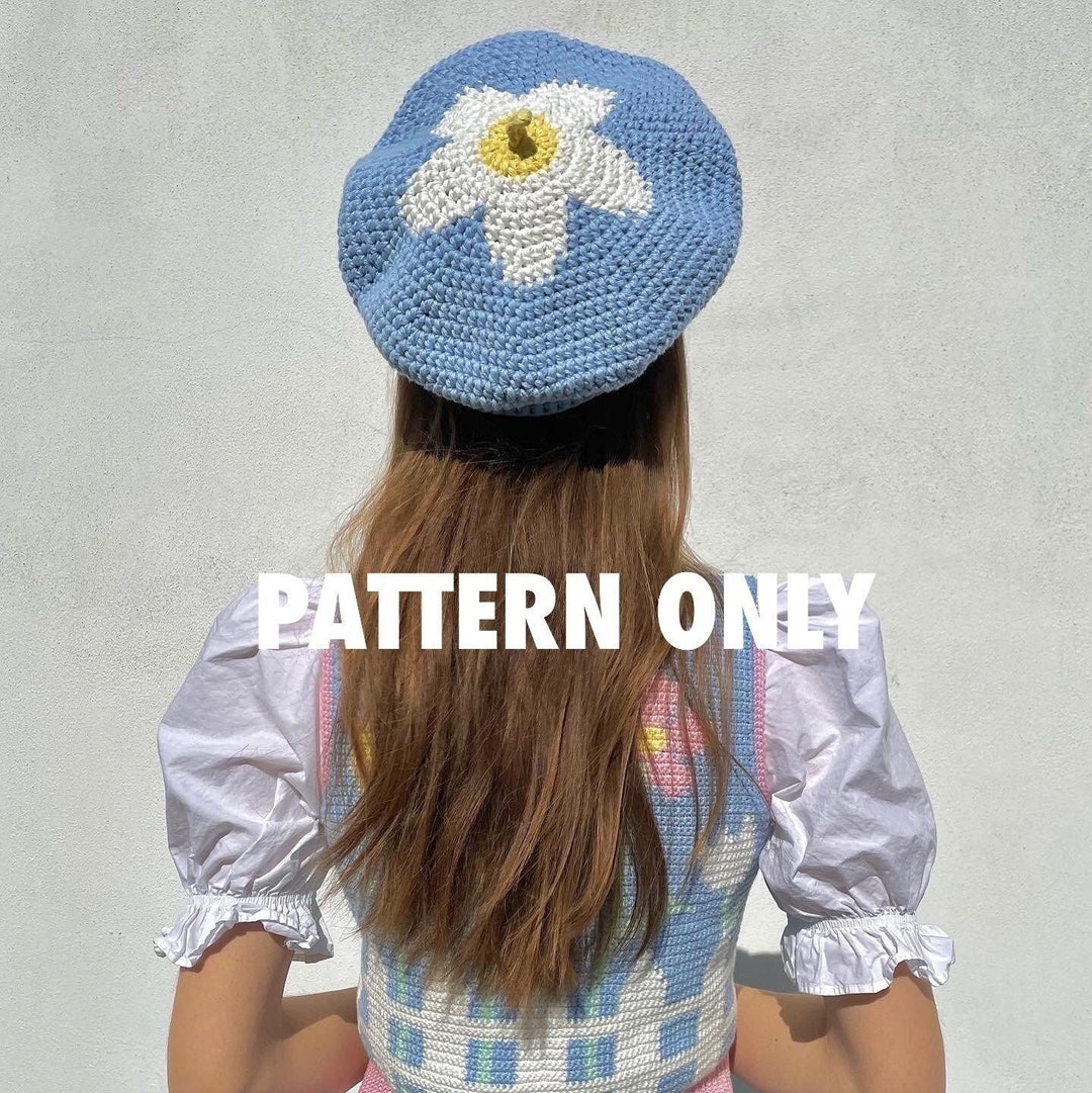 Bloom Bereigh, Beret Hat Crochet Pattern by Crocheigh - Etsy