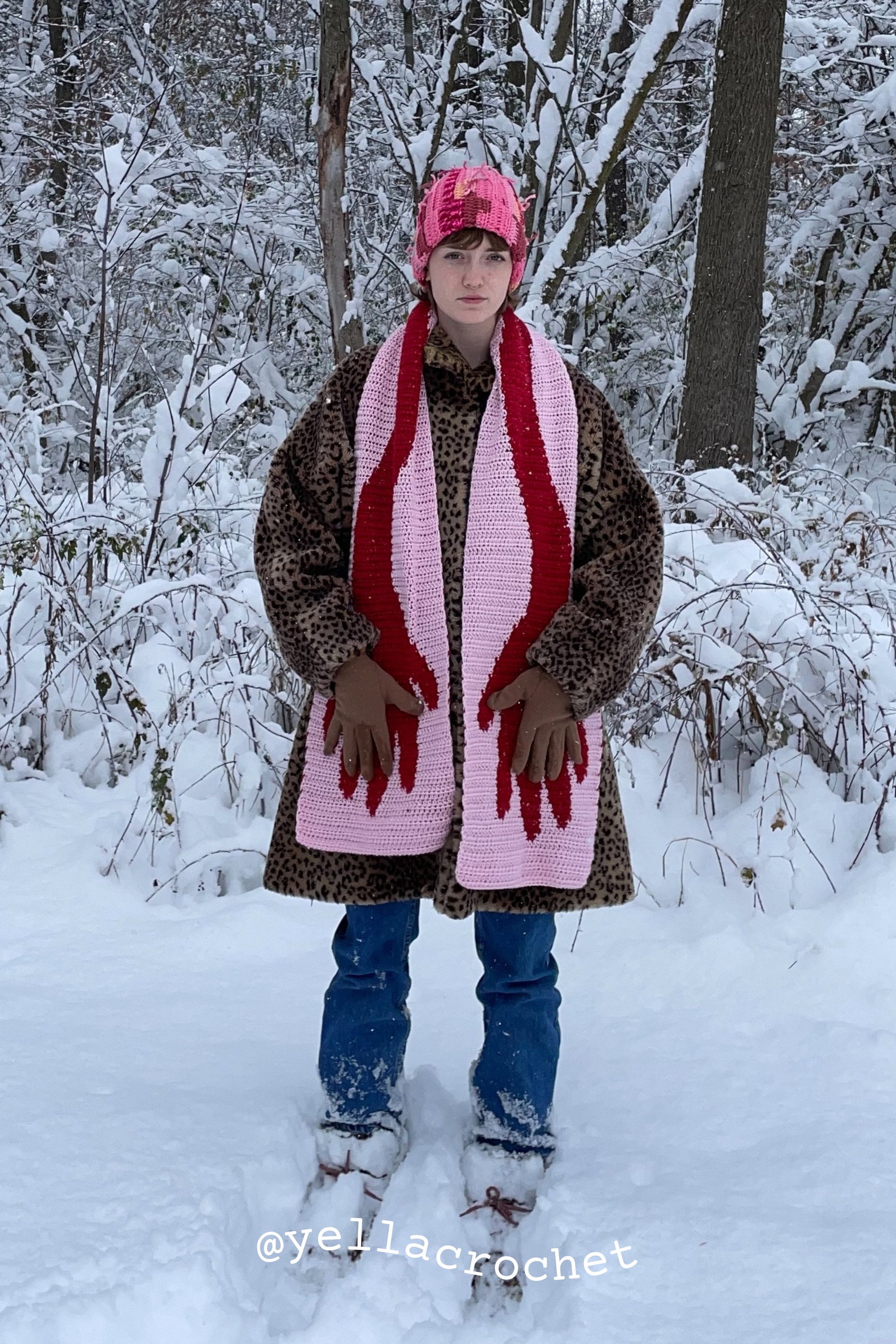 The Squiggly Scarves – Winter and Autumn Shawl Accessory, Cat Flower ...