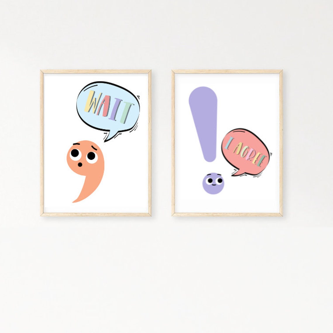 Funny Grammar Teacher Decor Posters, Educational Wall Art, Classroom ...