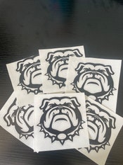 Bulldogs Mascot With Text Vinyl Sticker - Etsy